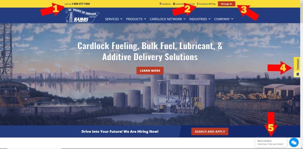 How to Navigate the New Ramos Oil Company Website | Bill Pay, Contact ...